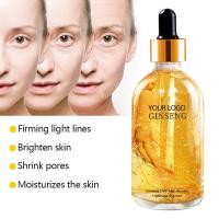 China Liquid Gold Face Serum For Wrinkles Ginseng Essence Gold Polypeptide Rejuvenating Serum for sale