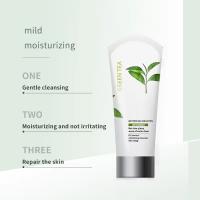 China Natural Customizable Green Tea Facial Cleanser Antioxidants Amino Acid Face Wash for sale