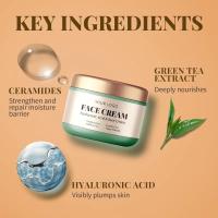 China Clear Luminous White Brightening Face Cream Collagen Aloe Vera Best Glowing Skin Cream for sale
