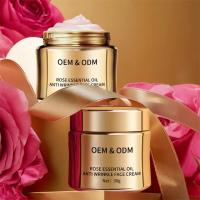 China Beauty Natural Rose Lotus Extract Repair Face Cream Moisturizing Anti Wrinkle Rose Oil Face Cream For All Skin Types for sale