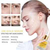 China Moisturizing Fade Fine Lift Serum 24k Gold Essence Face Instant Tightening Skin Care Serum for sale