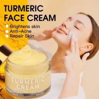 China Organic Skin Care Acne Wrinkle Dark Spot Moisturizer Bleaching Turmeric Face Cream for sale