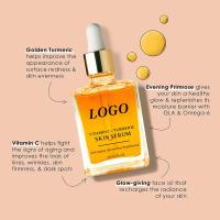 China Organic Skin Revitalizer Moisturizing Face Turmeric Serum Ginger Extract Face Brightening Serum for sale