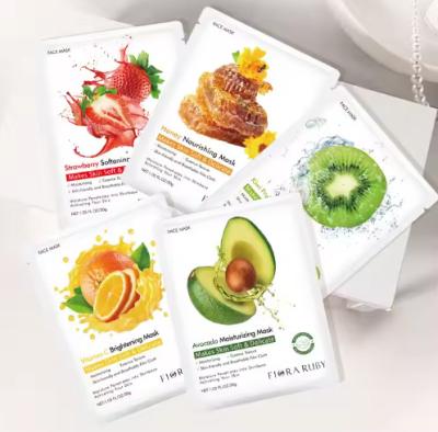 China Fruit Natural Vitamin C Face Beauty Masks Skin Care Sheet Facial Skin Care Mask Face Sheet Mask for sale
