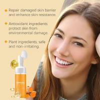 China OEM Private Label Kojic Acid Clean and Clear Skin Brightening Foaming Face Wash Turmeric Foam Cleanser for Dark Spots Acne for sale