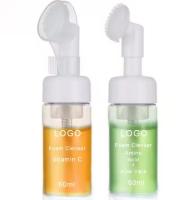 China Facial Cleanser Foam Exfoliating Cleansing Mousse Pore Moisture Skin Care Washing Mousse Cleanser with Brush for sale