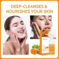 China Custom Personal Label Turmeric Cleanser Oil Control Cleansing Cleanser Moisturizing and BrighTening Skin Cleansing Mousse for sale