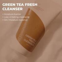 China Green Tea Fresh Cleanser Gentle Moisturizing Anti-aging Gel Cleanser Face Wash for All Skin Care for sale