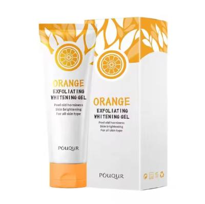 China Custom Skin Care Orange Face Cleanser Peeling Gel Moisturizing Cleansing Exfoliating Dead Skin Removal Face Wash Gel for sale