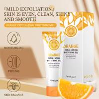 China Custom Skin Care Orange Face Cleanser Peeling Gel Moisturizing Cleansing Exfoliating Dead Skin Removal Face Wash Gel for sale