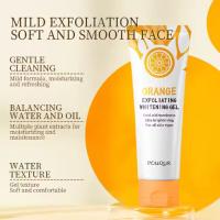 China Custom Skin Care Orange Face Cleanser Peeling Gel Moisturizing Cleansing Exfoliating Dead Skin Removal Face Wash Gel for sale