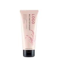 China OEM Private Label Facial Wash Rice Water Bright Facial Foaming Cleanser for sale