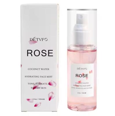 China Private Label Natural Organic Rosewater Agua De Rosas Facial Mist Hydrating Skin Care Spray Face Toner Rose Water for Face for sale