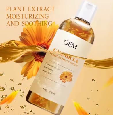 China 100% Pure Organic Water Hydrating Face Mist Brightening Moisturizing Petal Calendula Face Toner for sale