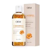 China 100% Pure Organic Water Hydrating Face Mist Brightening Moisturizing Petal Calendula Face Toner for sale