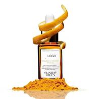 China Hot Sale Private Label Organic Turmeric Skin Care Facial Serum for Lightening Glowing Brightening Turmeric Serum Oil for sale