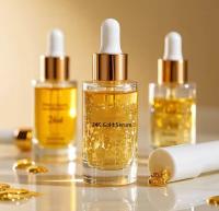 China 24k Gold Serum Facial Essence Whitening Skin Care Products Collagen Serums Face Organic Vitamin C for sale