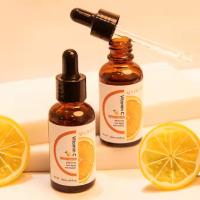 China Face Care Serum Beauty Hot Sale Facial Vitamin C Brightening Serum With Vitamin E Hyaluronic Acid Serum for Face for sale
