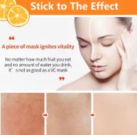 China Popular Vitamin C Mask Cosmetics Factory Manufacturer Whitening Facial Mask Hydrating Natural Organic Vc Face Facial Sheet Mask for sale