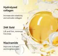 China 24K Gold Collagen Facial Face for Women Anti Aging Facecare Face Mask for Sensitive Skin for sale