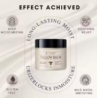 China Private Label Skincare Natural Honey Tallow Beef Face Moisturizer Organic Vitamin E Moisturizing Tallow Balm Face Cream Lotion for sale