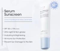 China Mineral Water Light Serum Sunscreen Ultra-Light Non-Greasy Face Lotion Hydrating Brightening Sunblock Whitening Cream for sale