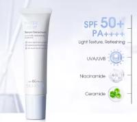 China Mineral Water Light Serum Sunscreen Ultra-Light Non-Greasy Face Lotion Hydrating Brightening Sunblock Whitening Cream for sale