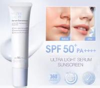 China Mineral Water Light Serum Sunscreen Ultra-Light Non-Greasy Face Lotion Hydrating Brightening Sunblock Whitening Cream for sale