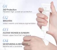 China Mineral Water Light Serum Sunscreen Ultra-Light Non-Greasy Face Lotion Hydrating Brightening Sunblock Whitening Cream for sale