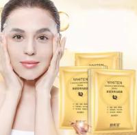 China Brightening Mascarilla Facial Essence Korean Collagen Snail Silk Face Mask Sheet Overnight Whitening Beauty Spot Removal Mask for sale