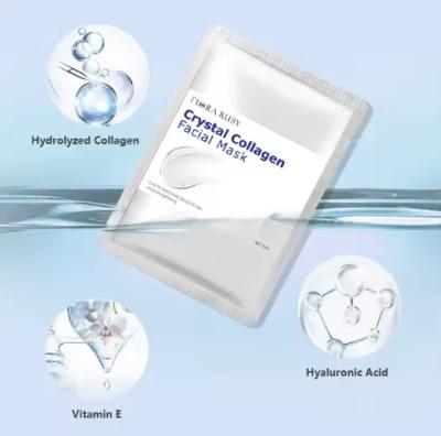China Private Label Korean Bio Collagen Crystal Clear Moisturizing Hydrating Facial Mask Skin Care Sheet Face Mask for sale