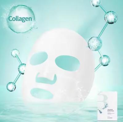 China Facial Skincare Collagen Mask Sheet Pack Moisturizing Nourishing Pore Tightening Collagen Repair Face Mask for sale