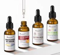 China Private Label Anti Aging Anti Wrinkle Vitamin C Facial Serum Skin Care Whitening Brightening VC Face Serum for sale