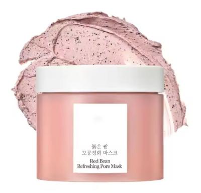 China OEM ODM Private Label Korean Hot Selling Red Bean Refreshing Pore Mask Deeping Cleaning Delicate Skin Clay Mask for sale