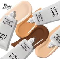 China High Quality Full Coverage Private Label Vegan Waterproof Face Concealer Makeup Matte Liquid Foundation for Black Skin for sale