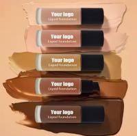 China Wholesale Natural Mineral Face Cream Liquid Foundation Waterproof Sunscreen Full Coverage Concealer Light Fair Skin Tones Female for sale