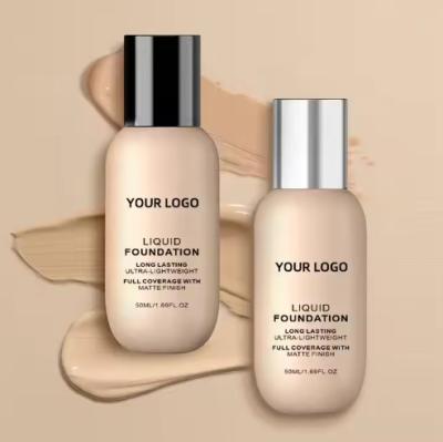 China OEM New Hot Liquid Foundat Makeup Set Private Label Includes Foundation Concealer Matte Sunscreen-Support Foundation Brush Set for sale
