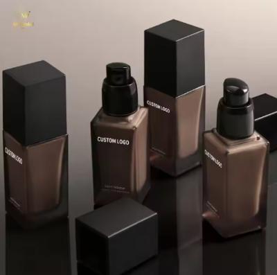 China Customizable Full Coverage Makeup Foundation High Quality Lightweight Vegan Waterproof SPF Liquid Long Lasting Concealer Make for sale