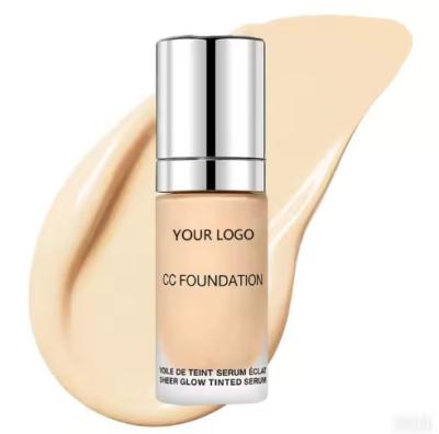 China Hot Private Label Brightening CC Foundation Makeup Foundation Whitening Waterproof Face Liquid Foundation for sale