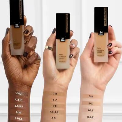 China Private Label Matte Makeup Beauty Foundation For All Skin Types 154 Colors Available-3 Shades White Black Skin Place for sale
