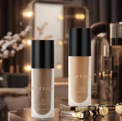 China OEM/ODM No Logo Luxurious Private Label Colors Full Coverage Lqiuid Concealer Vegan Waterproof Long Lasting Liquid Foundation for sale