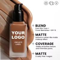 China OEM/ODM Logo Low Moq Mineral Collagen Serum Full Coverage Dewy Foundation Face Liquid Makeup Vegan Foundation for Black Women for sale