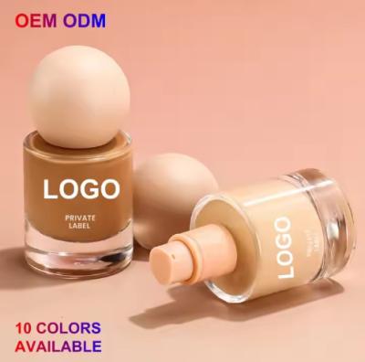 China OEM/ODM Wholesale Private Label Multi Colors Vegan Natural Full Coverage Waterproof Liquid Foundation for Makeup for sale