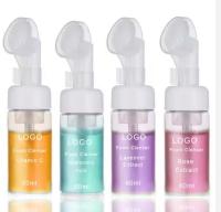 China Facial Cleanser Foam Exfoliating Cleansing Mousse Pore Moisture Skin Care Washing Mousse Cleanser With Brush for sale