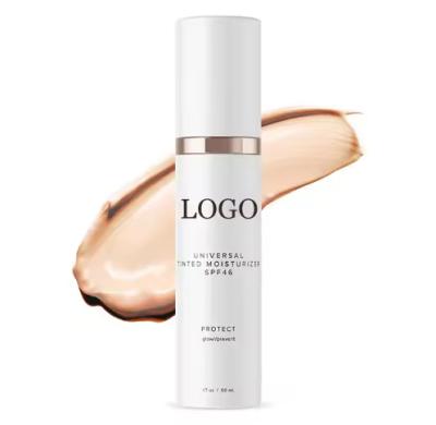 China Wholesale Label 50ML Face and Body Makeup Sunscreen Universal Tinted Moisturizer SPF 46 Sunscreen Lotion for sale