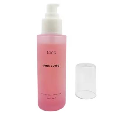 China Private Label Face Deep Wash Pink Cloud Cleansing Lotion Gentle Whitening Facial Cleanser for sale