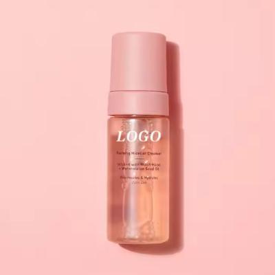 China Private Label 100ML Gently Hydration Skin Removes Makeup Face Wash Facial Cleanser Watermelon Foaming Micellar Cleanser for sale