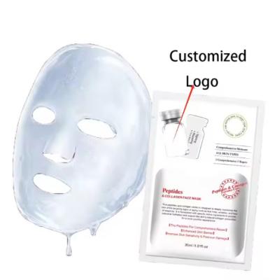China Custom Organic Beauty Skin Care Sheet Collagen Face Mask Repairing Moisturizing Facial Mask for sale