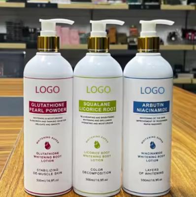 China Customized Natural Moisturizing Whitening Body Cream Organic Nicotinamide Body Lotion Bleaching For Black Skin for sale