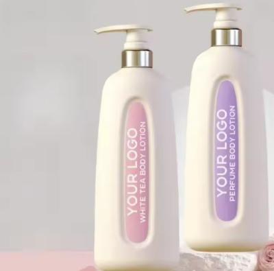 China OEM / ODM New Best Body Lotion Custom Brand Wholesale 500ML White Tea Flavor Natural Brightening Moisturizing Lotion for sale